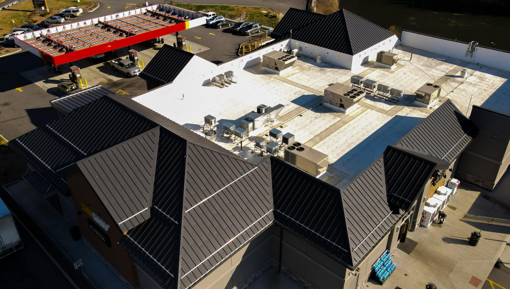 Commercial Metal Roof Pilot Truck Stop - Altitude Roofing