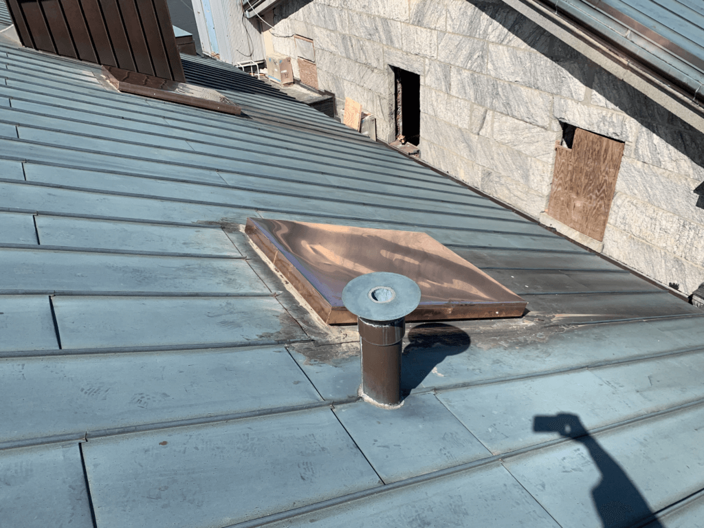 Copper Chimney Caps Project - Altitude Roofing