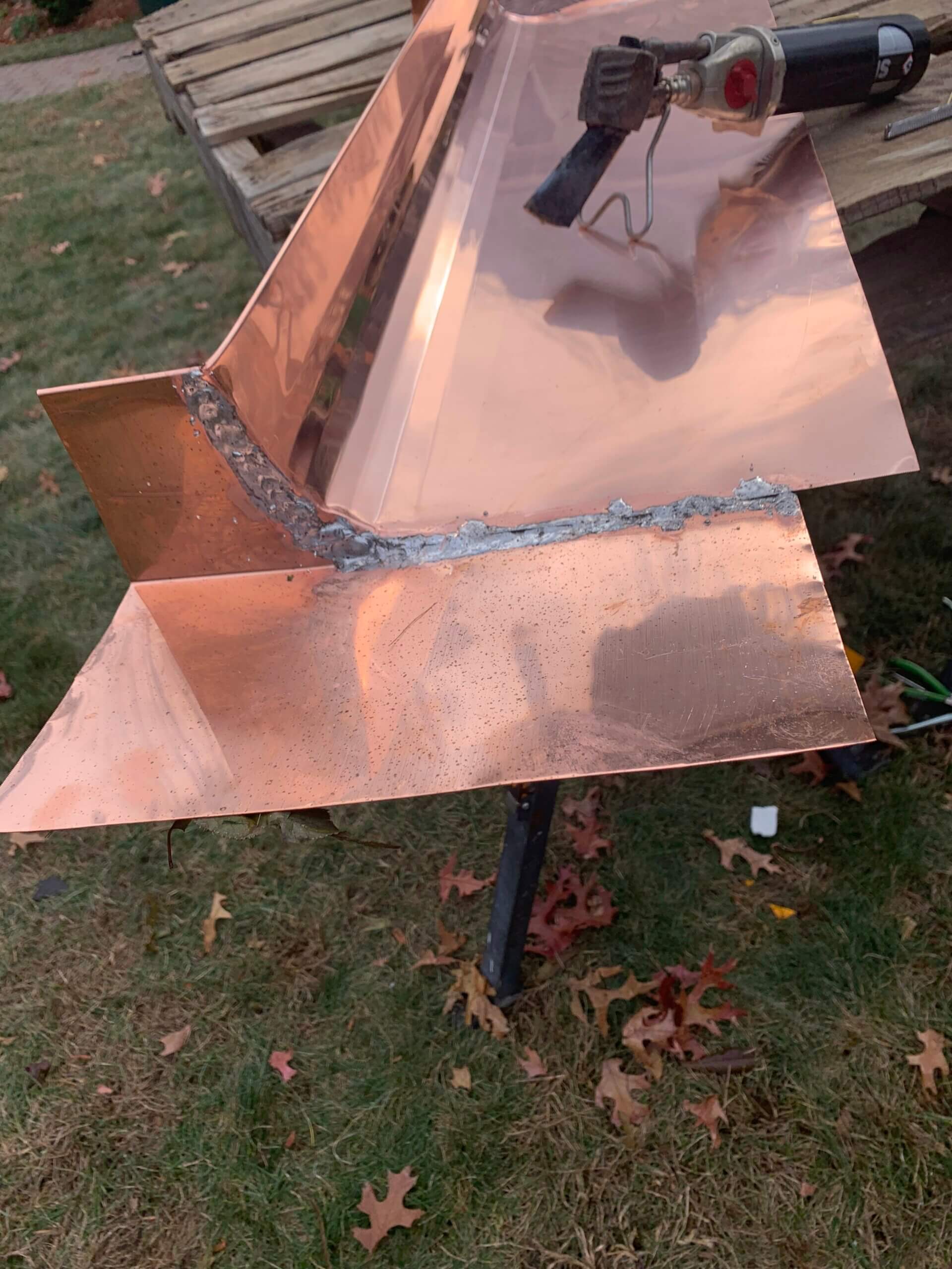 Copper Chimney Caps Project - Altitude Roofing