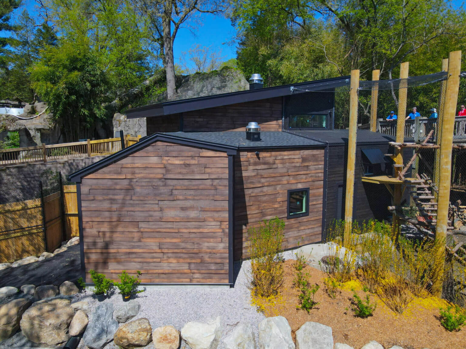 Roofing Installation for Red Panda Enclosure at Roger Williams Park Zoo ...
